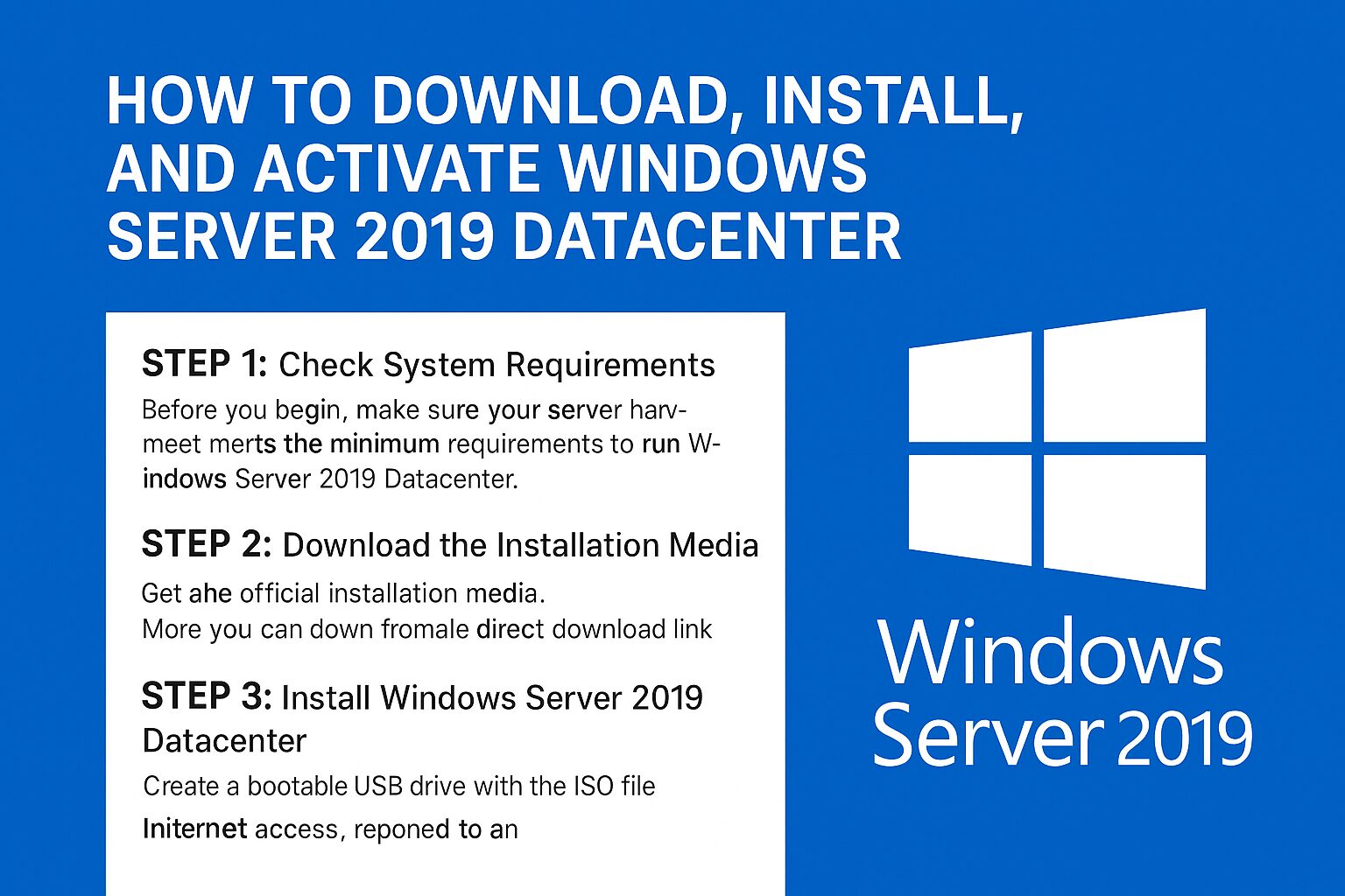 Download & Activate Windows Server 2019 Datacenter